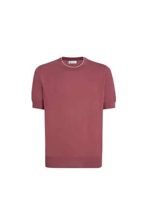 Brunello Cucinelli Cotton T-shirt - Coral