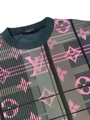 LOUIS VUITTON Monogram-pattern Crew-neck Sweatshirt