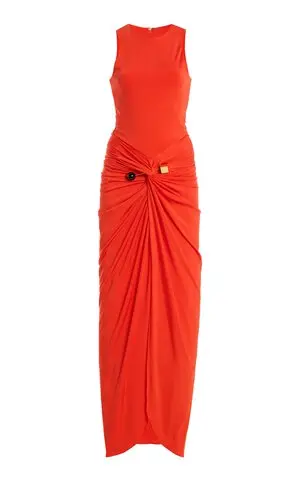 Silvia Tcherassi Leni Draped Maxi Dress