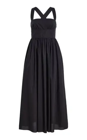 Matteau Crossback Midi Dress - Black