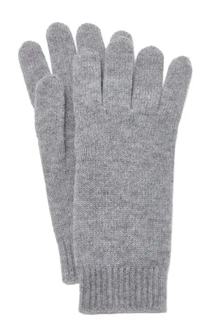 Comme Si Cashmere Short Gloves - Grey