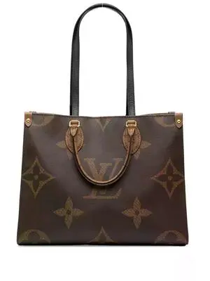 LOUIS VUITTON 2021-2025 Monogram Giant Onthego Mm Satchel - Brown