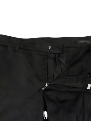 Prada 2000s Logo-plaque Cargo Trousers - Black