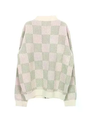 LOUIS VUITTON 2010s Jacquard Zip-up Bomber Jacket