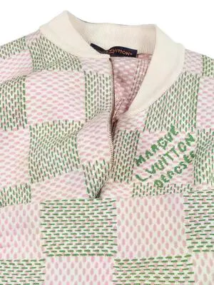 LOUIS VUITTON Jacquard Zip-up Bomber Jacket