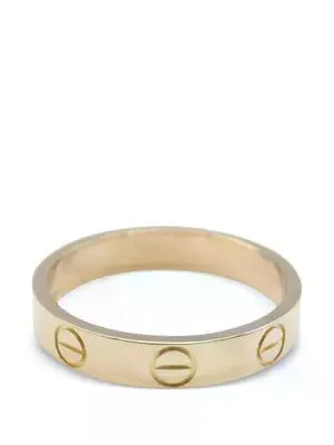 CARTIER 18k Rose Mini Love Ring - Gold