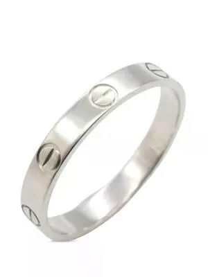 Cartier 2010s Mini Love Ring - Silver