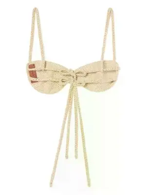 Alanui Balconette Self-tie Bra