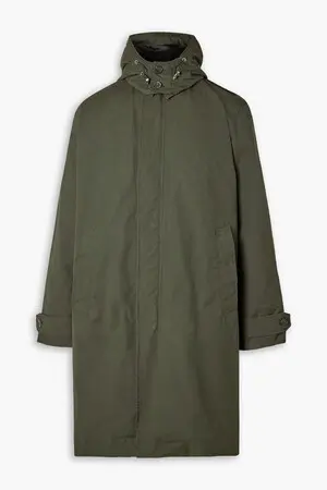 Mr P. Cotton-blend Hooded Parka - Army Green