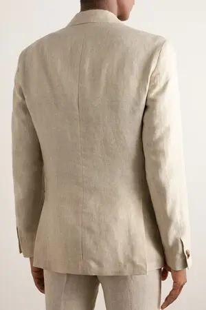 Mr P. Linen Suit Jacket - Ecru