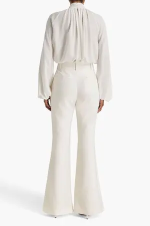Gabriela Hearst Allanon Sequin-embellished Flared Pants - Ivory