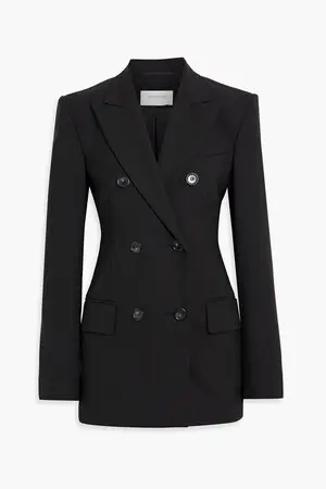 Sportmax Gelly Double-breasted Wool-crepe Blazer