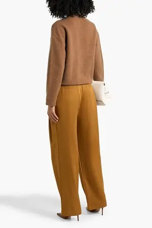 Max Mara Wool And Cashmere-blend Draped Sweater
