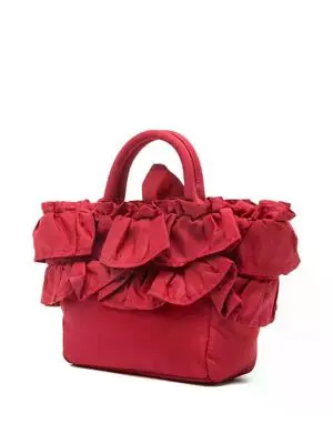 GANNI Tote Bag With Ruffle Detail