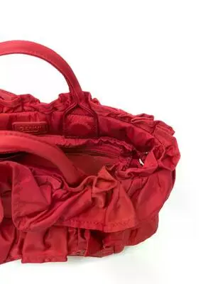 GANNI Tote Bag With Ruffle Detail