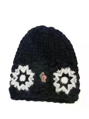 Moncler Snowflake Knitted Beanie