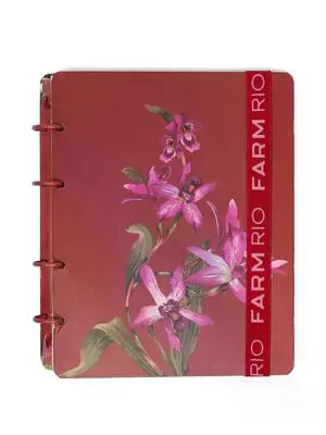 Farm Rio Tropical Garden Notebook - Red