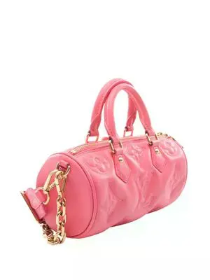 LOUIS VUITTON 2021-2026 Monogram Bubblegram Papillon Bb Satchel - Pink