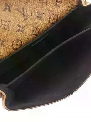 LOUIS VUITTON Monogram Reverse Pochette Metis Satchel 2021-2026 - Brown