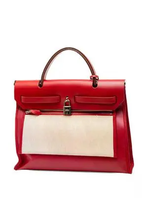 Hermès Herbag Zip 31 Satchel - Red