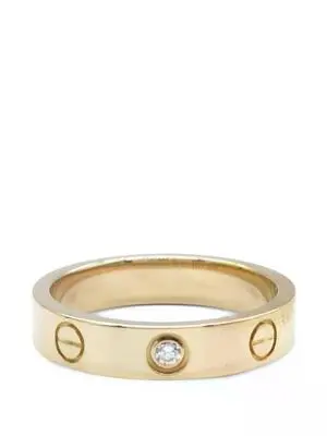 CARTIER 2010s Love Diamond Ring - Gold