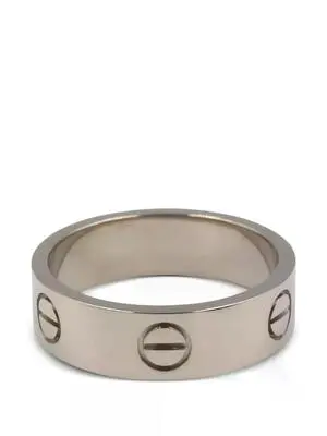 CARTIER 1996 Love Motif Band Ring - Silver