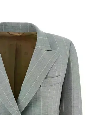 BLAZÉ MILANO Double-breasted Pinstripe Blazer - Blue
