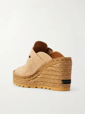 Stella McCartney Gaia Espadrille Wedge Clogs