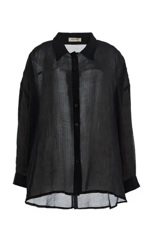 Women's Black Oversized Shirts