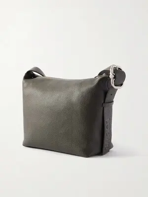 Loewe Loop Full-grain Leather Messenger Bag - Green