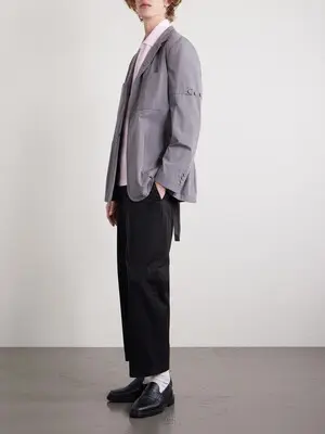 Thom Browne Belted Cotton Blazer