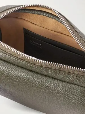 Loewe Pebble Full-grain Leather Messenger Bag