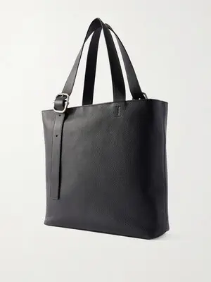 Loewe Loop Full-grain Leather Tote - Black