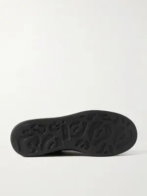 Alexander McQueen Exaggerated-sole Leather Sneakers - Black
