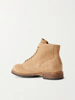 Visvim Brigadier Folk Suede Lace-up Boots - Neutrals