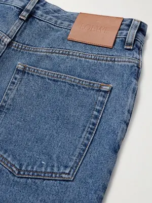 Loewe Anagram Wide-leg Logo-embroidered Jeans