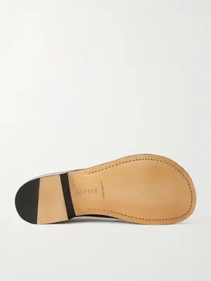 Loewe Campo Cracked-leather Derby Shoes