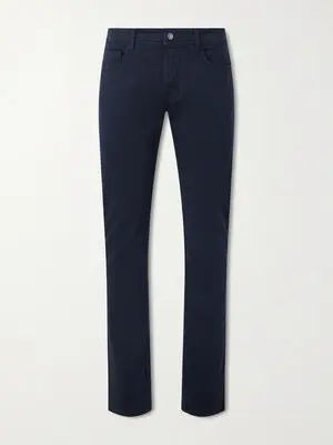 Canali Slim-fit Straight-leg Jeans - Blue