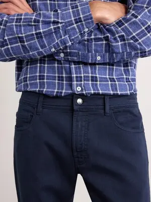 Canali Slim-fit Straight-leg Jeans - Blue