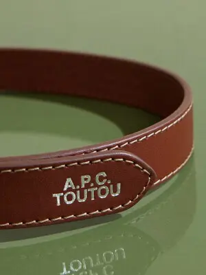 A.p.c. Toutou Leather Dog Collar
