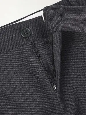 Canali Ff Tapered Wool Suit Trousers - Gray