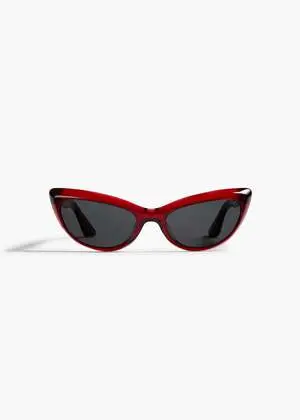 Khaite X Oliver Peoples 1963c Sunglasses - Dark Red / Grey