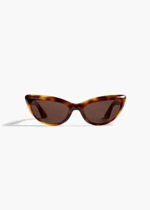 Khaite X Oliver Peoples 1963c Sunglasses - Dark Mahogany / Brown