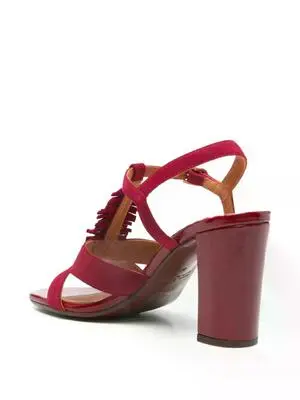 Chie Mihara Balia Suede Sandals - Red
