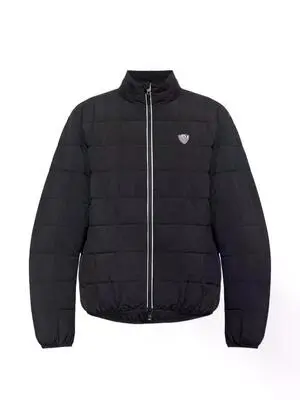 EA7 Logo-patch Quilted Jacket - Black