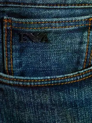 Emporio Armani Logo Detail Jeans
