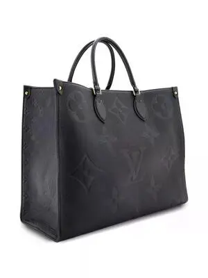 LOUIS VUITTON Onthego Monogram Empreinte Giant Gm Tote Bag - Black
