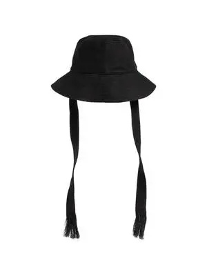 Isabel Marant Étoile Cotton Bucket Hat With Fringe Detail