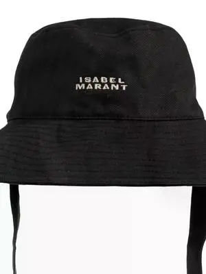 Isabel Marant Étoile Cotton Bucket Hat With Fringe Detail