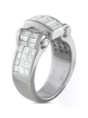 LB EXCLUSIVE Platinum Diamond Ring - Silver